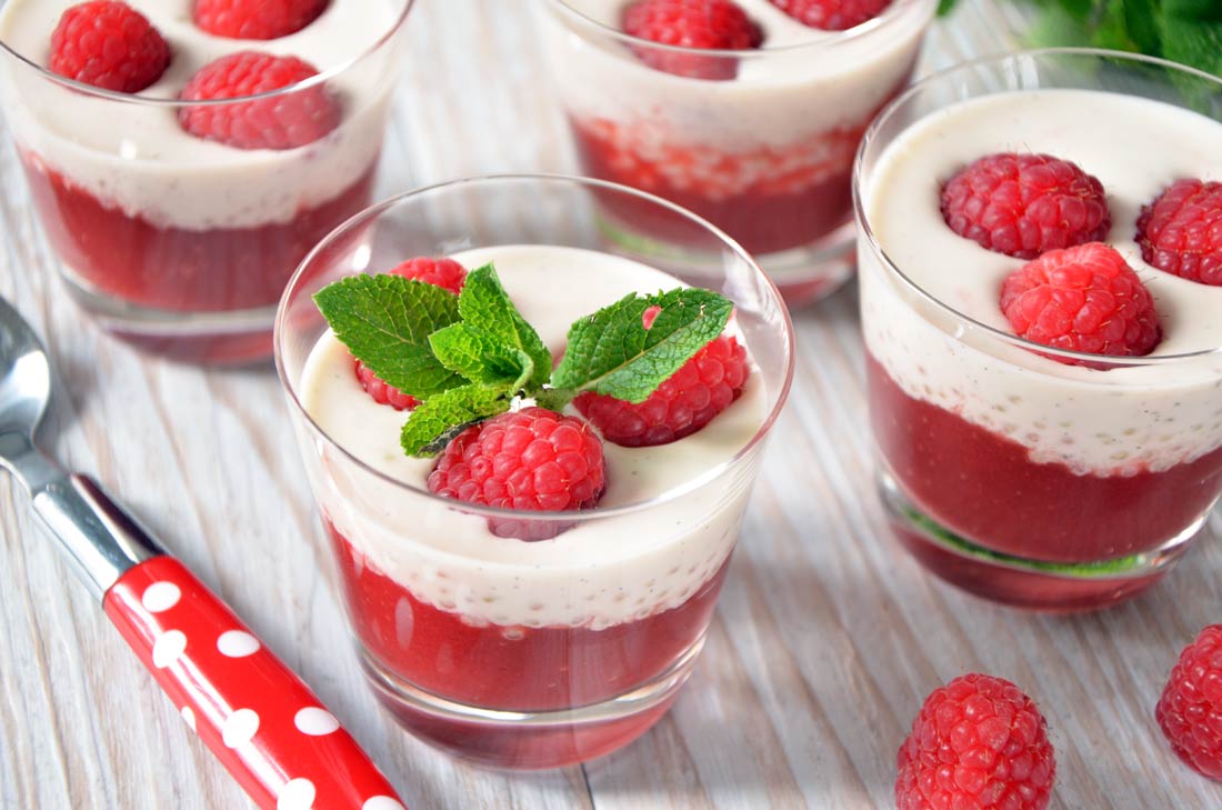 Dessert rouge et blanc au Sukrin et à l’Agar-agar – Alimentation saine ...